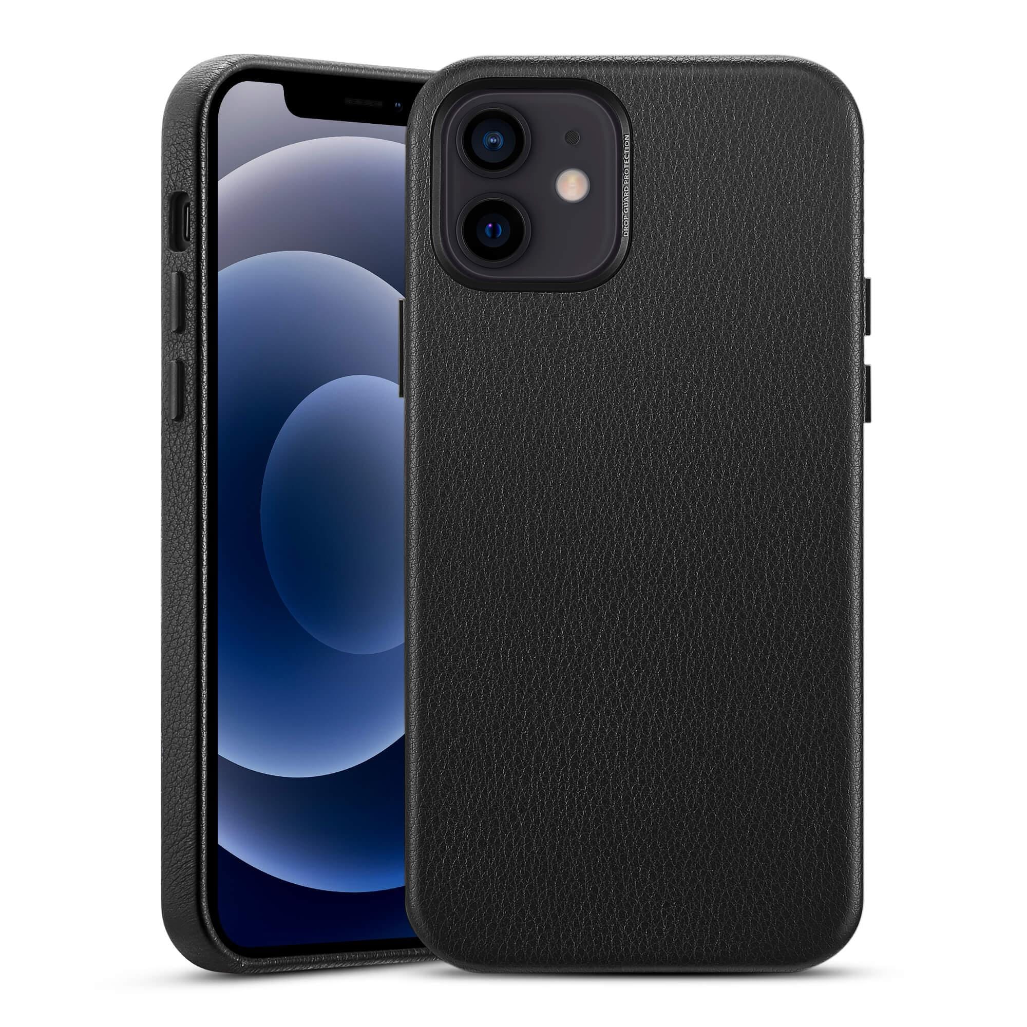 Köp ESR Premium Leather Case iPhone 12 Mini Black online